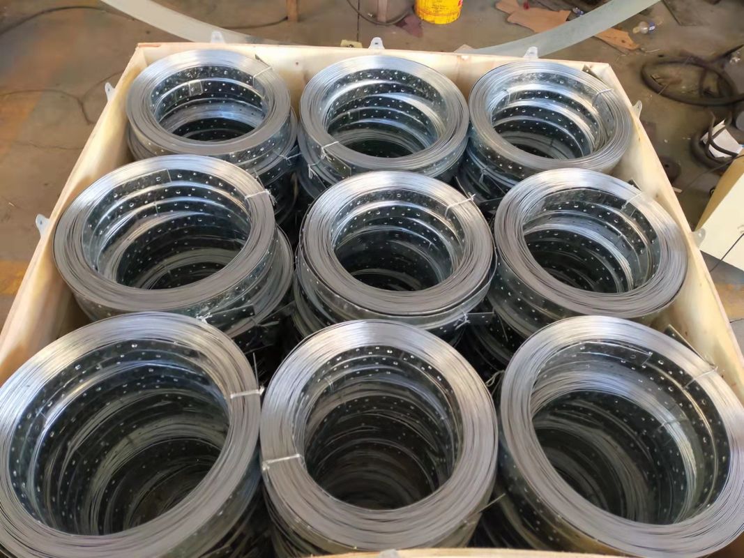Silver Galvanized Steel Strip Brace Corrosion Resistant for Coiled ...