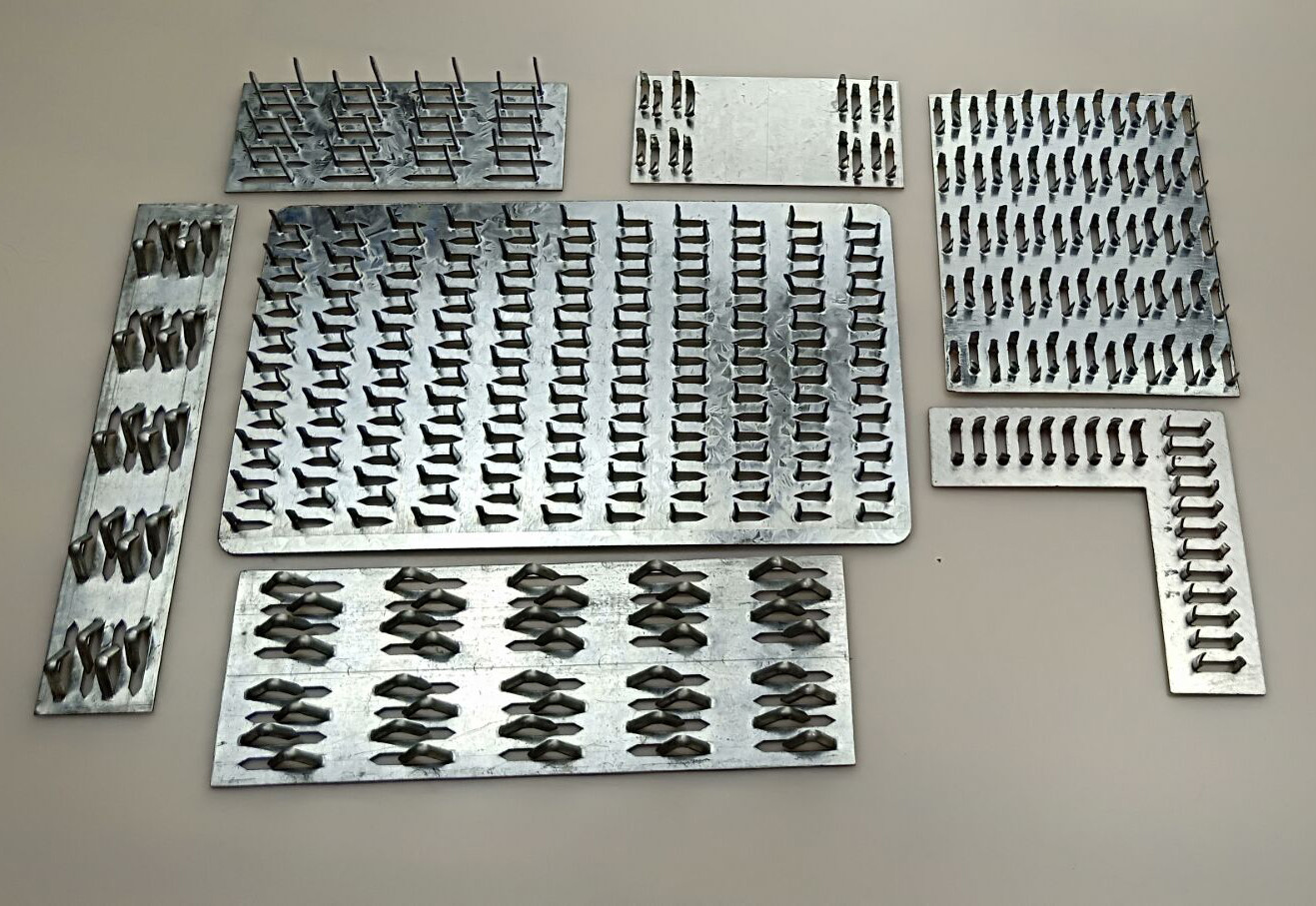 Flat Pronged Truss Plate for Timber Jointing and Repair Tie Applications